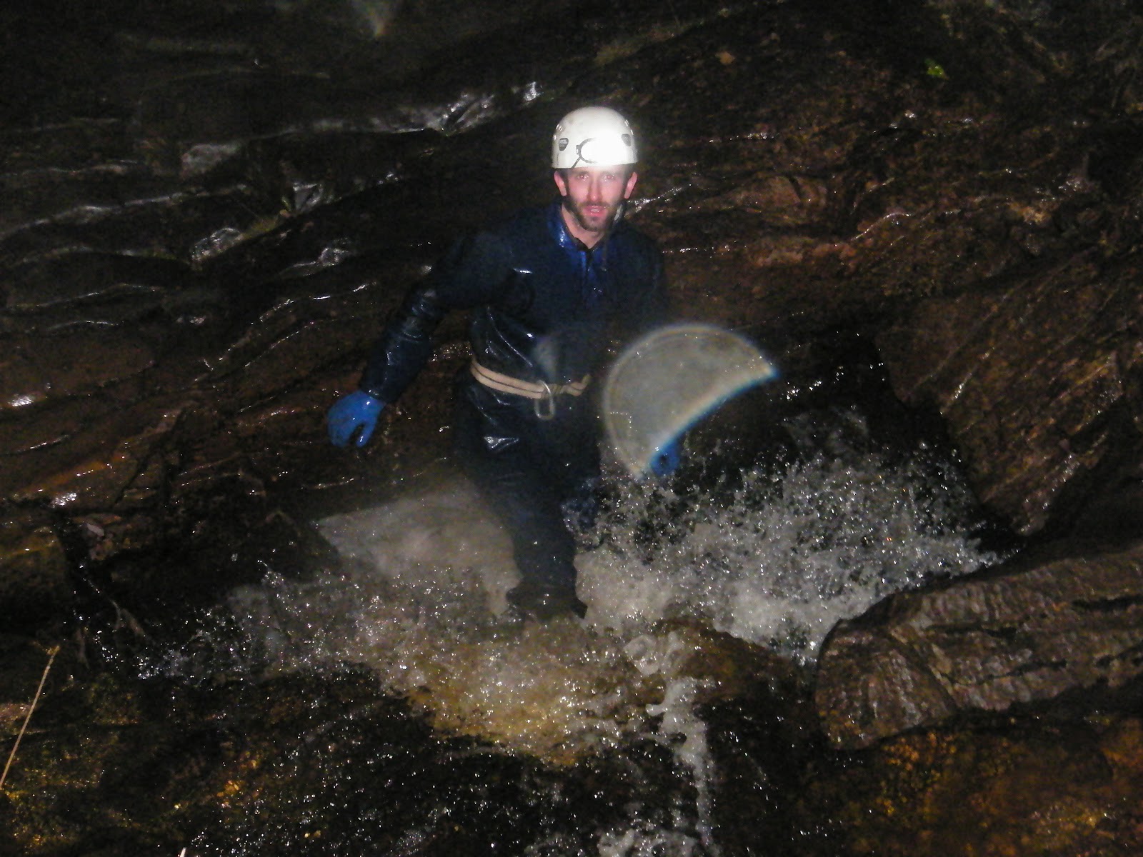 Mal & Marion Tabb: Caving: Plenty of water in Upper & Lower Long Churns