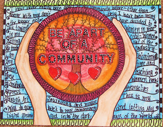 Kelly's Art Journaling: Community Art Project Pages Done!