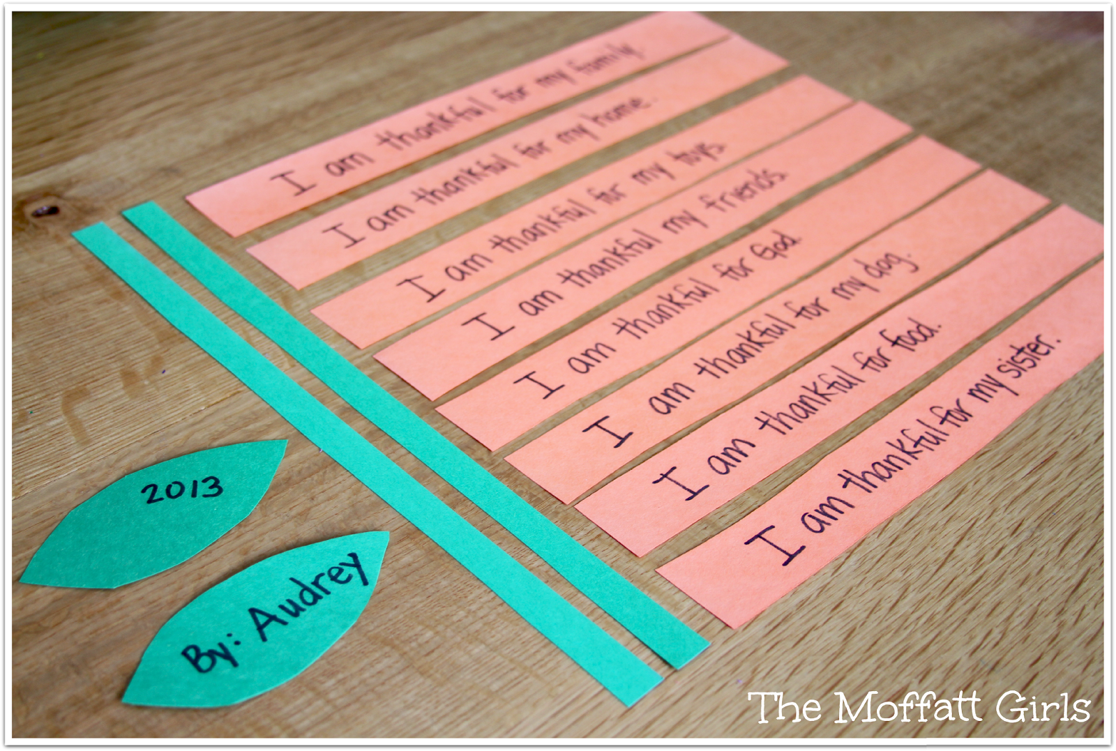 Easy I am Thankful Pumpkin Craft! | The Moffatt Girls | Bloglovin’