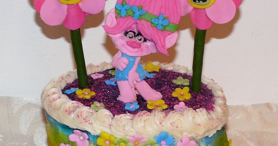 Katy's Kitchen: Trolls Princess Poppy Cake