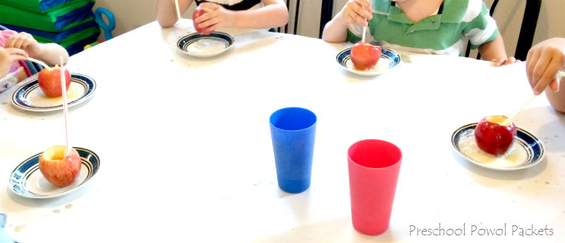 Edible Bubble Science Experiment With Apples! | Preschool Powol Packets