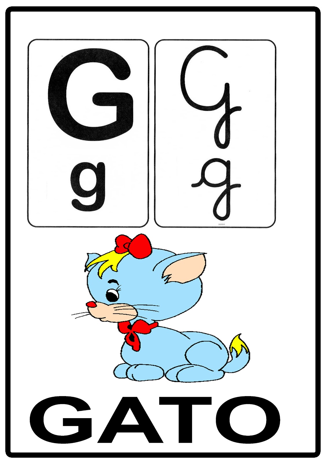 ALFABETO PARA SALA DE AULA: LETRA - G