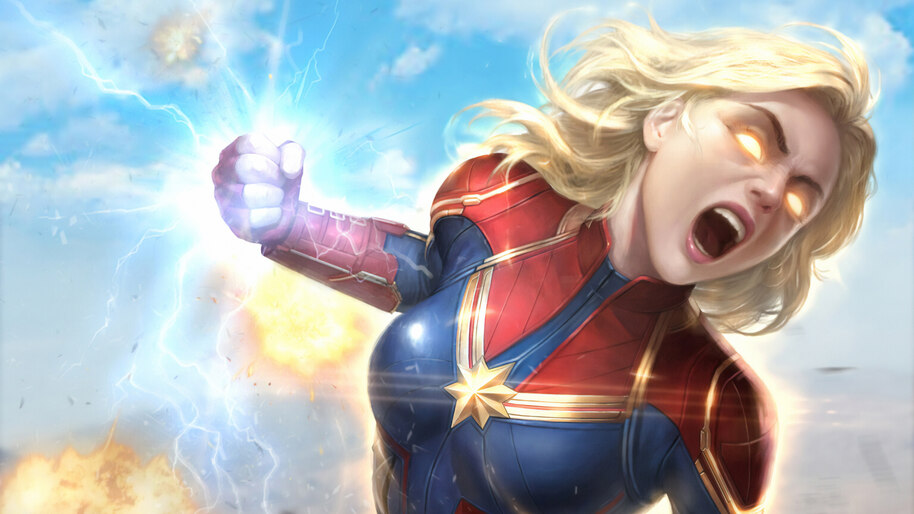 Captain Marvel, 4K, #4.2185 Wallpaper PC Desktop