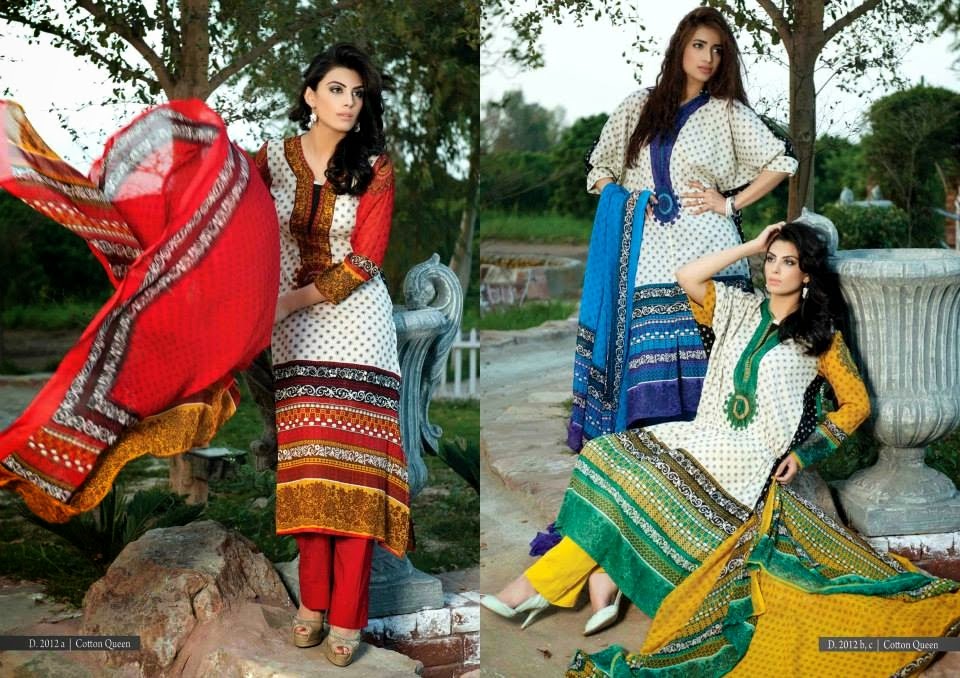 Cotton Queen Exclusive Lawn 2014 By Sitara Textile | Cotton Lawn ...