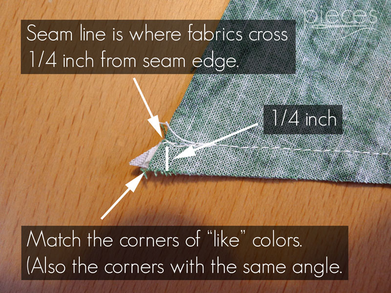 Pieces by Polly: Sewing Your Triangles - Nativity in the Trees Quilt ...