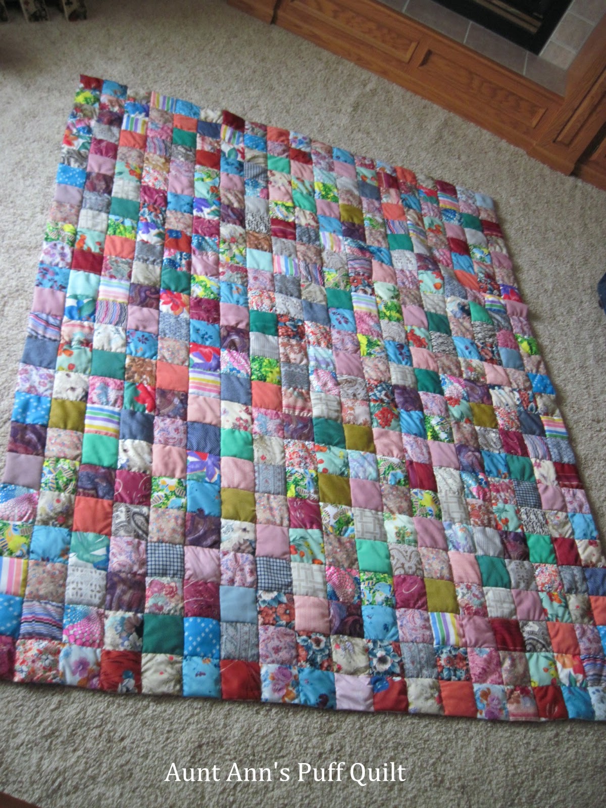 Jean's Quilting Page: Aunt Ann's Puff Quilt