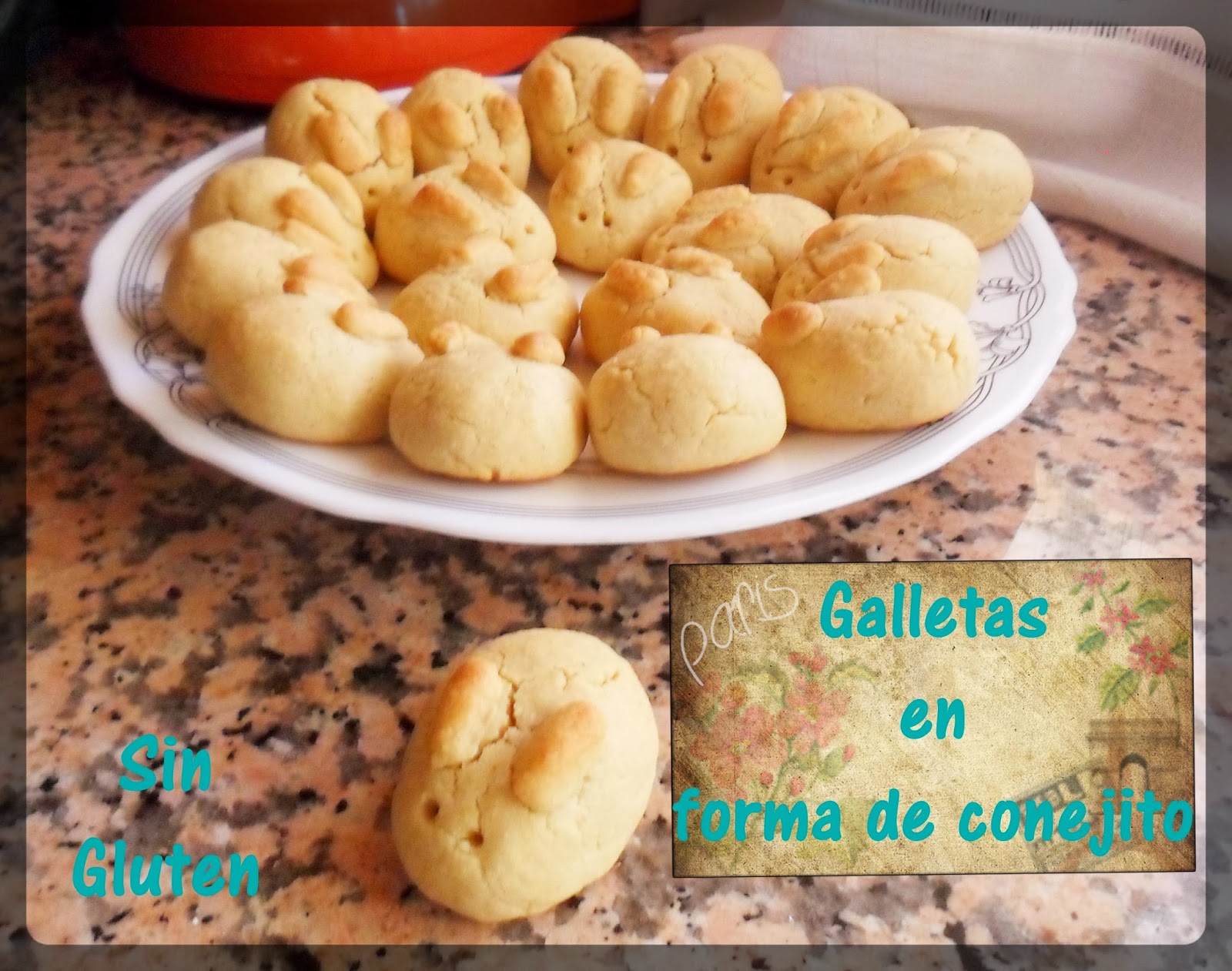 Rececatas: Galletas en forma de conejitos o ratones sin gluten