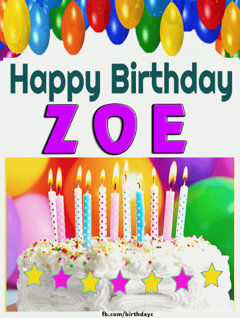 Happy Birthday ZOE images gif messages - HBDAY.ART