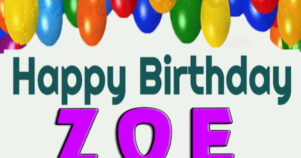 Happy Birthday ZOE images gif