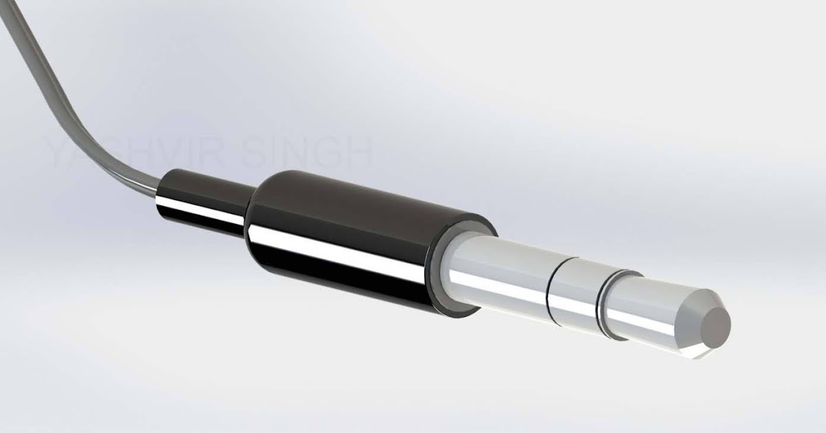 Get your CAD projects done.: 3.5mm audio jack made with SolidWorks.