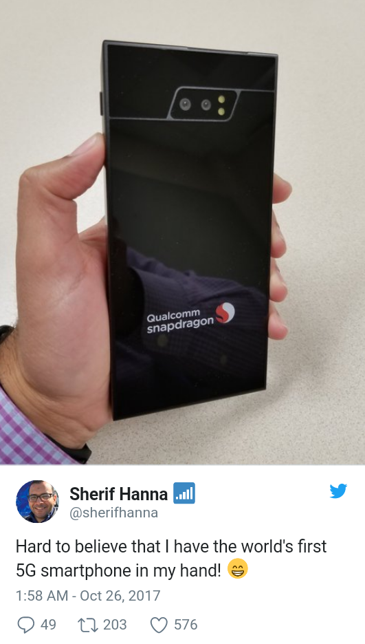 Here’s how the world’s first 5G smartphone looks like