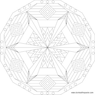 Don't Eat the Paste: Inspired by a Western Shirt Mandala
