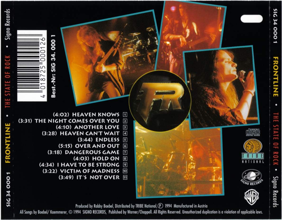 AOR Night Drive: FRONTLINE (Germany) - The State Of Rock