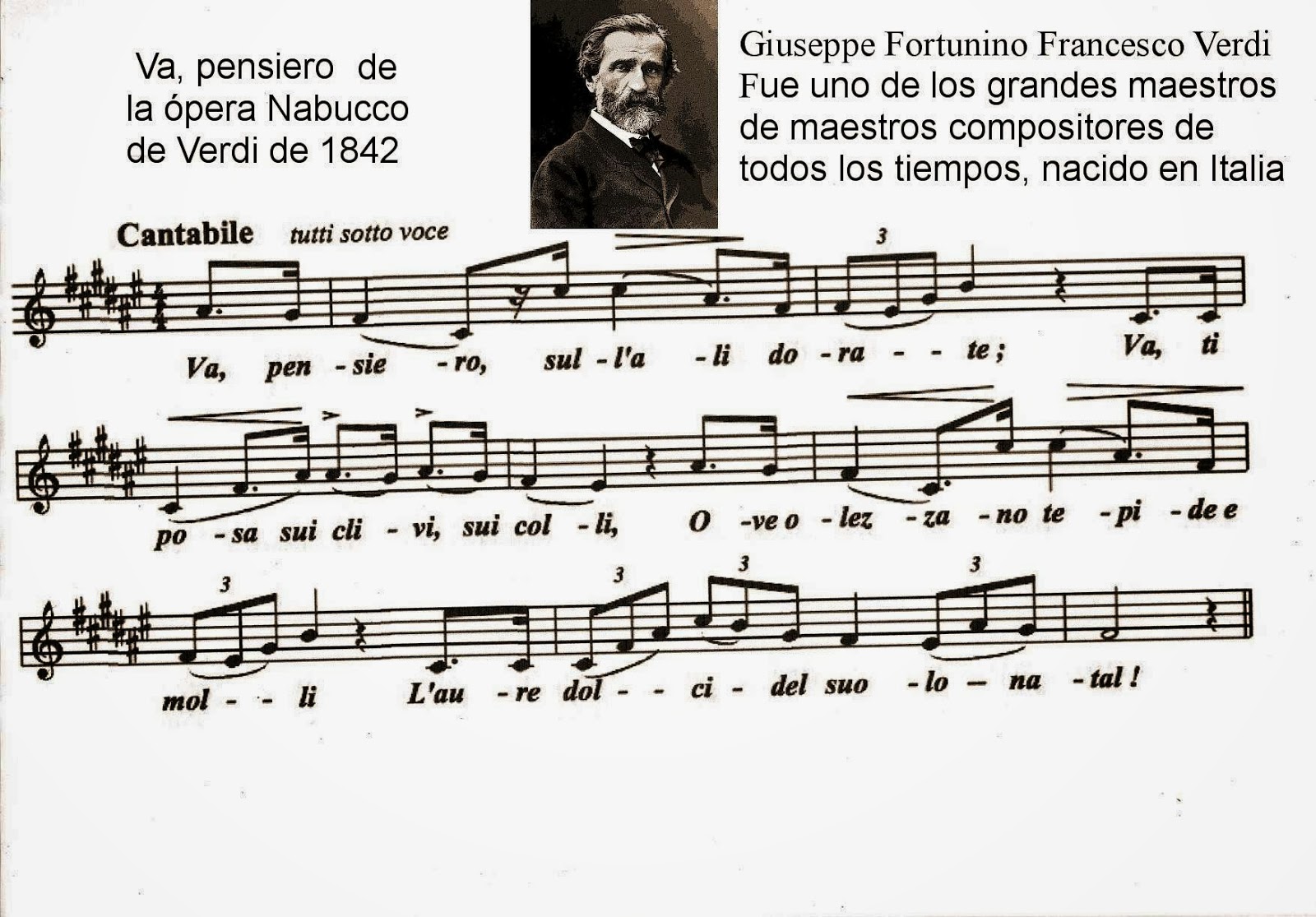 José Salguero Duarte: Va pensiero, pertenece a la ópera Nabucco de Verdi