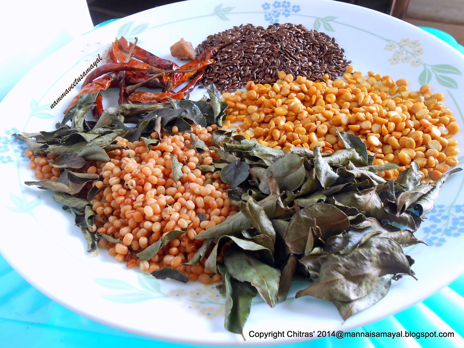 kalakkalsamayal: Idly Milagai Podi with Flax Seeds