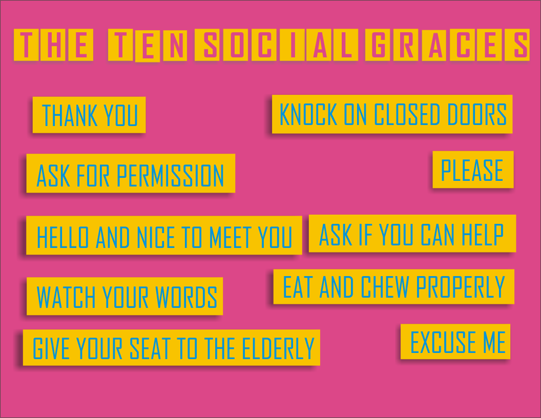 Project Impact One: ETIQUETTE AND SOCIAL GRACES for Teenagers by Anita ...