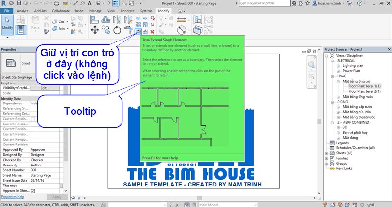Tùy chỉnh thanh Ribbon của Revit theo ý muốn - Tự học Revit MEP