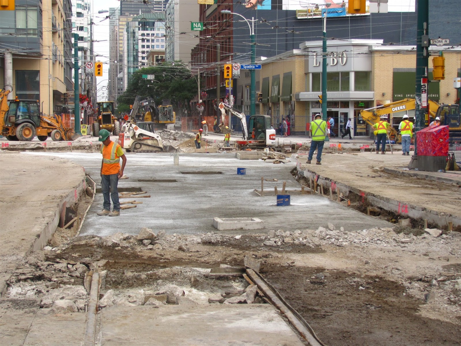 The World of Gord: King and Spadina Intersection Construction
