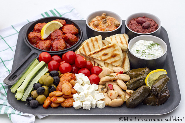 Maistuis varmaan sullekin!: Kreikkalainen meze-lautanen & arvonta