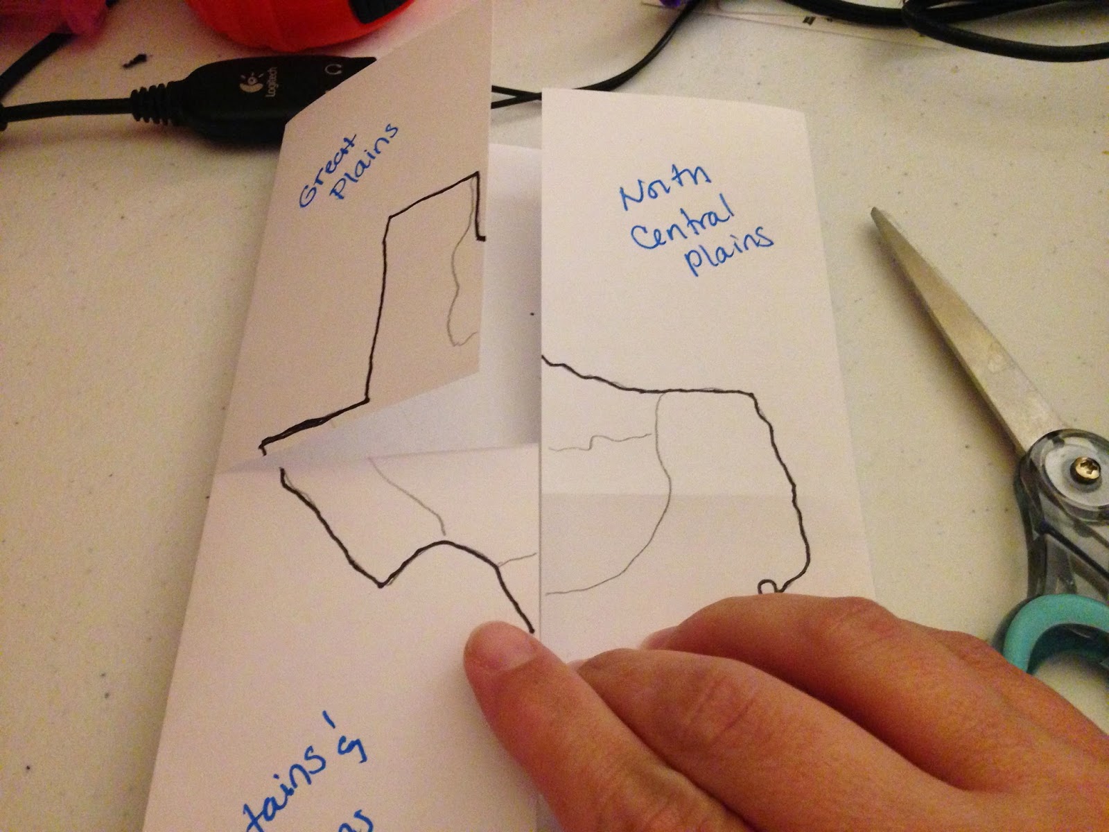 Mrs. Braun's Classes: Texas 4-Region Foldable