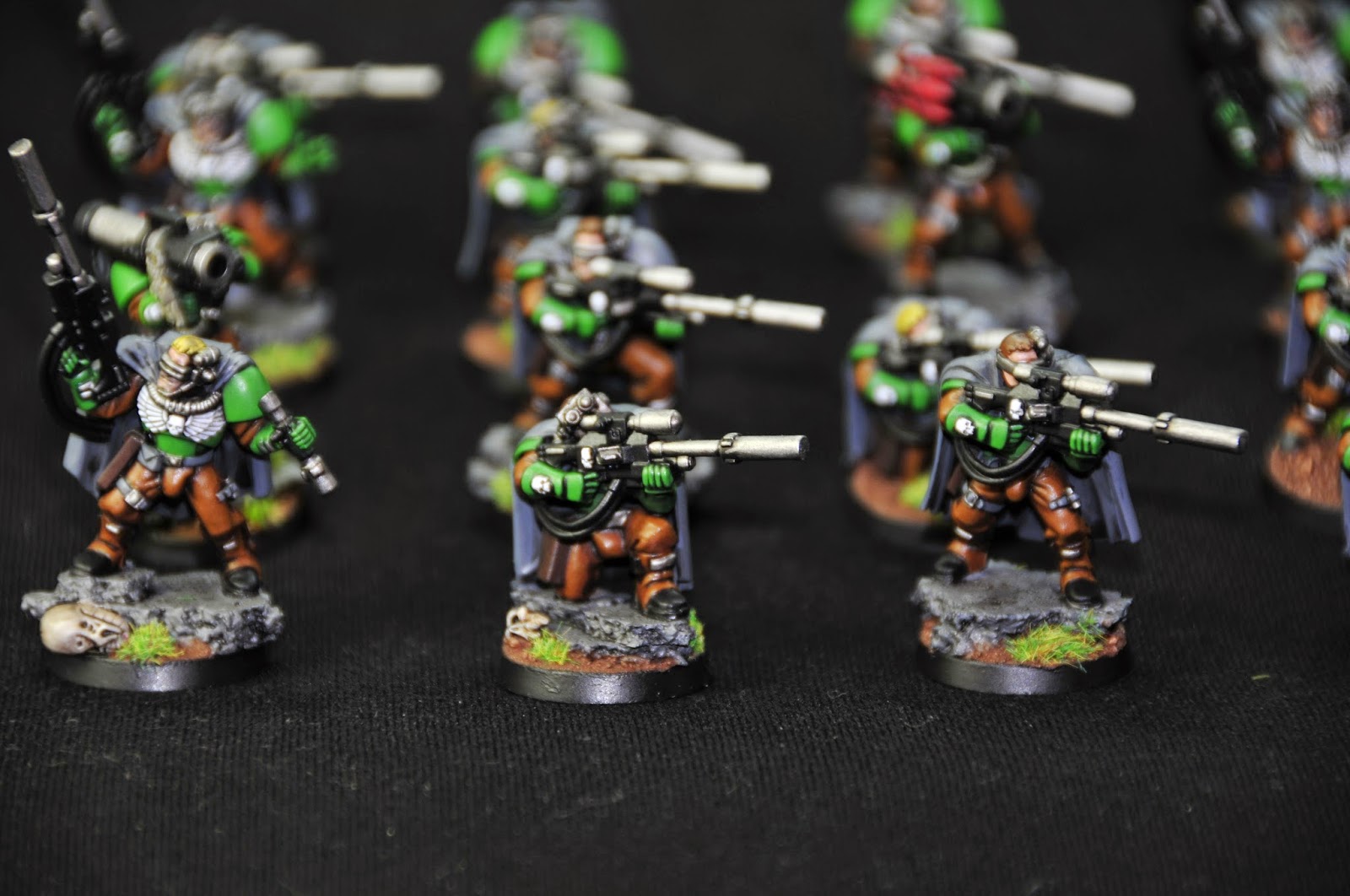 Death Knight Painting: Salamander Sniper Scouts