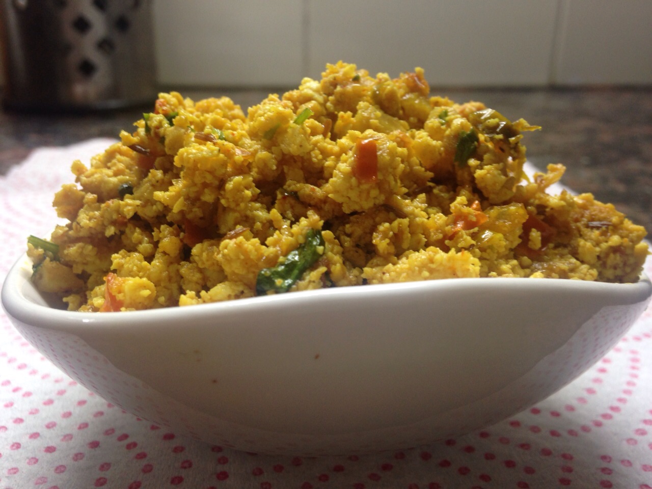 COOK AND BE HAPPY !: 'PANEER AKURI' - PARSI STYLE SPICY COTTAGE CHEESE