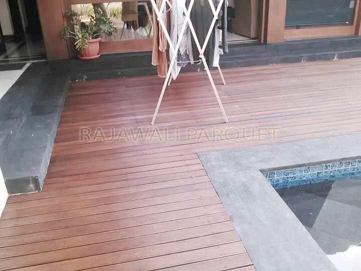 Pemasangan Decking Kayu Bengkirai Bandung | Harga Lantai Kayu