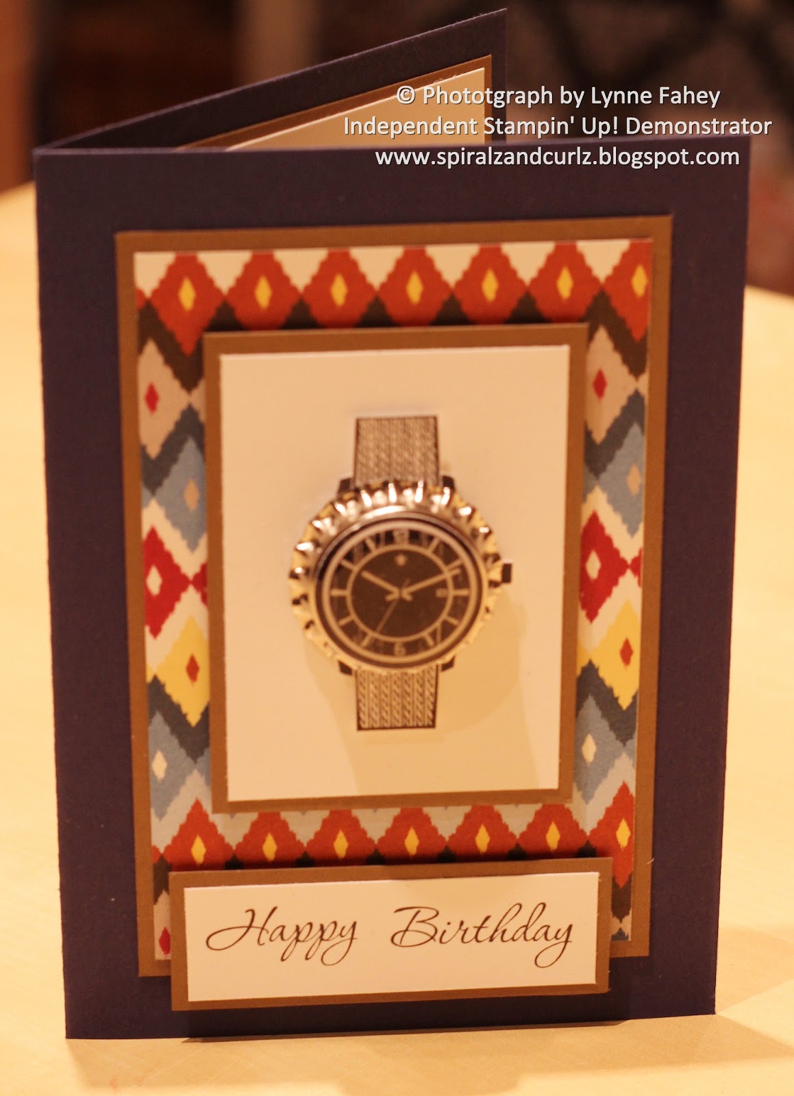 Stampin Up Demonstrator - Lynne Fahey (Spiralz and Curlz): Masculine ...