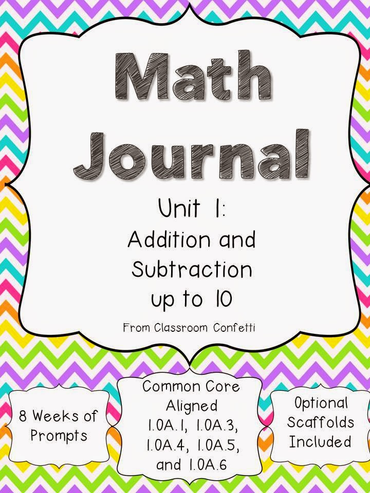 Math Journals - Classroom Confetti