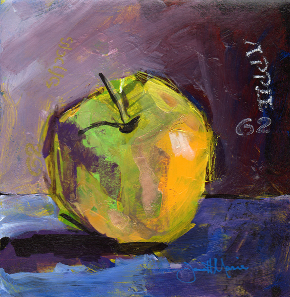 JanettMarie's Little Paintings: All 100 Apple Paintings!