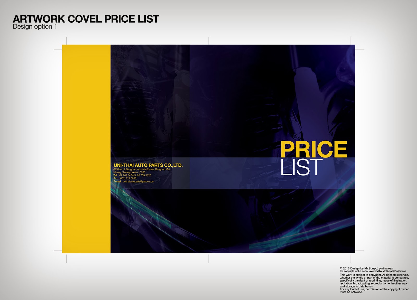 POJ_SHOWCASE DESIGN: Catalog Price List Artwork Design