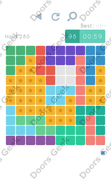 Blocks & Shapes [Hard] Level 280 Solution ~ Doors Geek