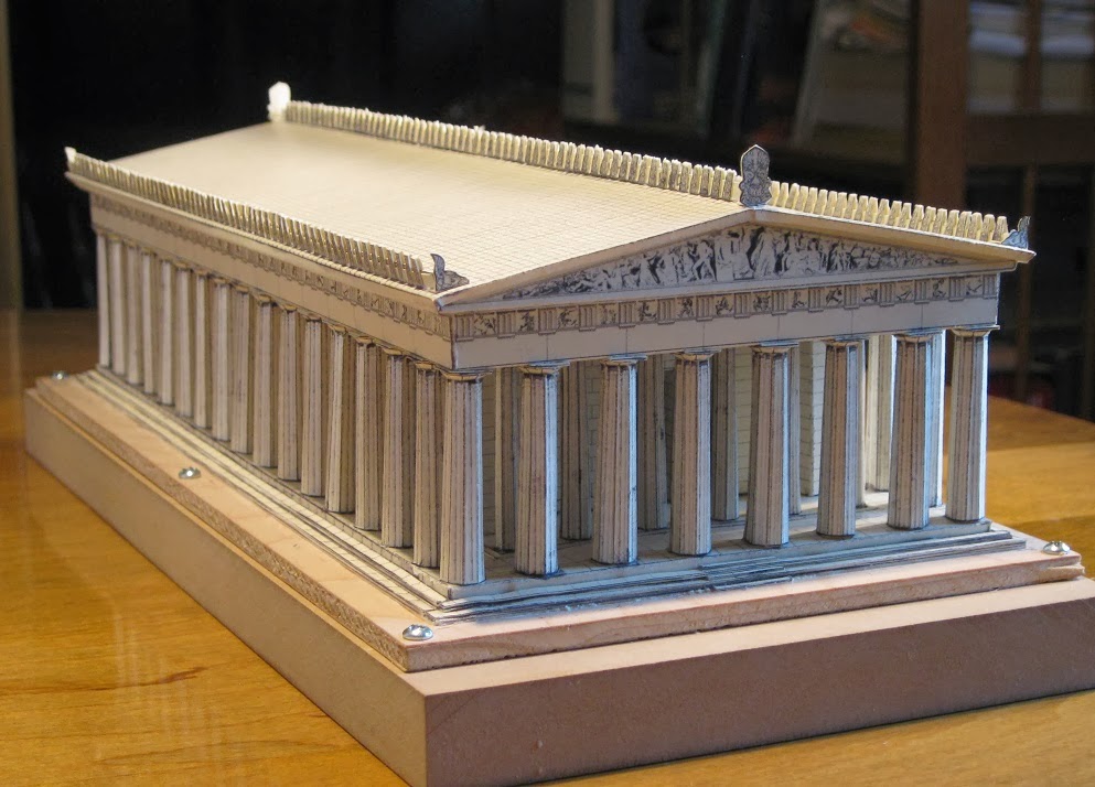 Jim's Junk!: Paper Landmarks Parthenon card stock model kit; Not for ...