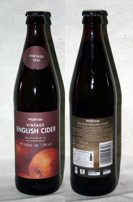 Cider Pages: Waitrose Vintage English Cider (2010)