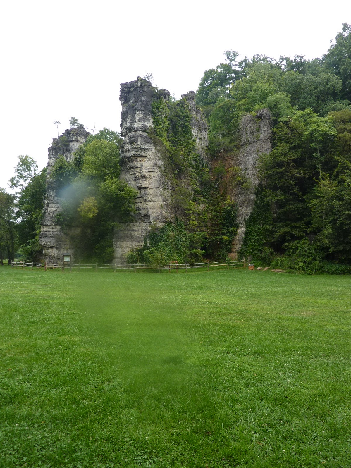 Shenandoah Blue Ridge Ramble: The Natural Chimneys On Route Today