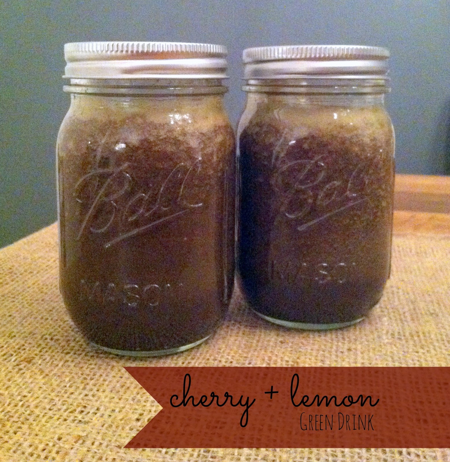 hopes & dreams: cherry + lemon green drink