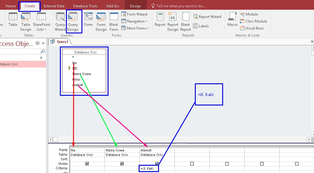 Cara Membuat Query Menggunakan Query Design View Parman Acc