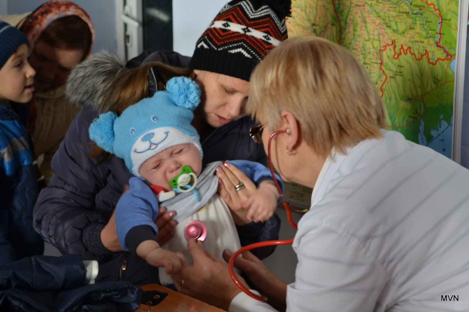 På vei: I landsbyen