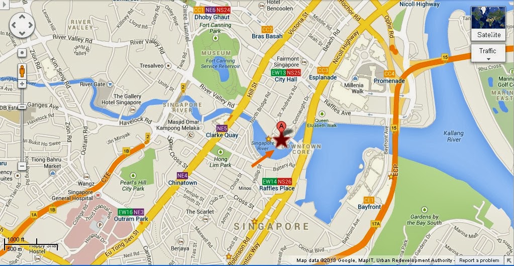 About Singapore City MRT Tourism Map and Holidays: Detail Raffles ...