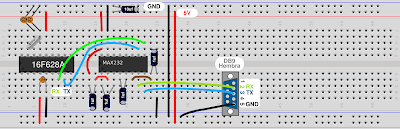 Electrónica Y Programación: Conexión del max232 en un microcontrolador