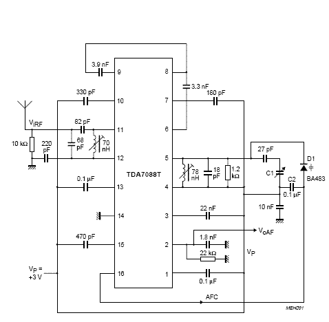 GuEsTyE.net Electro: Very simple FM/AM Receiver using TDA7088