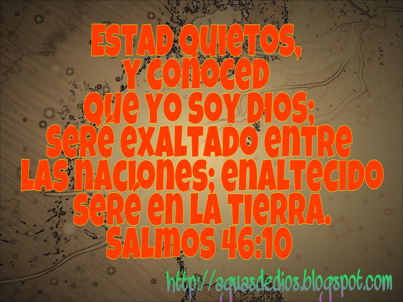 Compartamos la Palabra de Elohim: "... Estad quietos, y conoced que yo ...