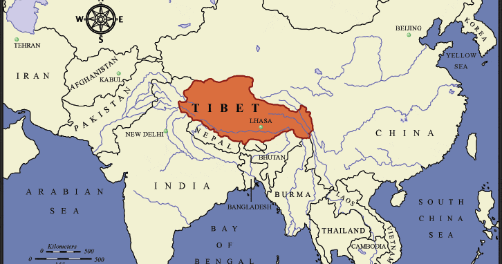 Conociendo el Tibet, enclavado al norte de la India, Nepal, Bután y ...