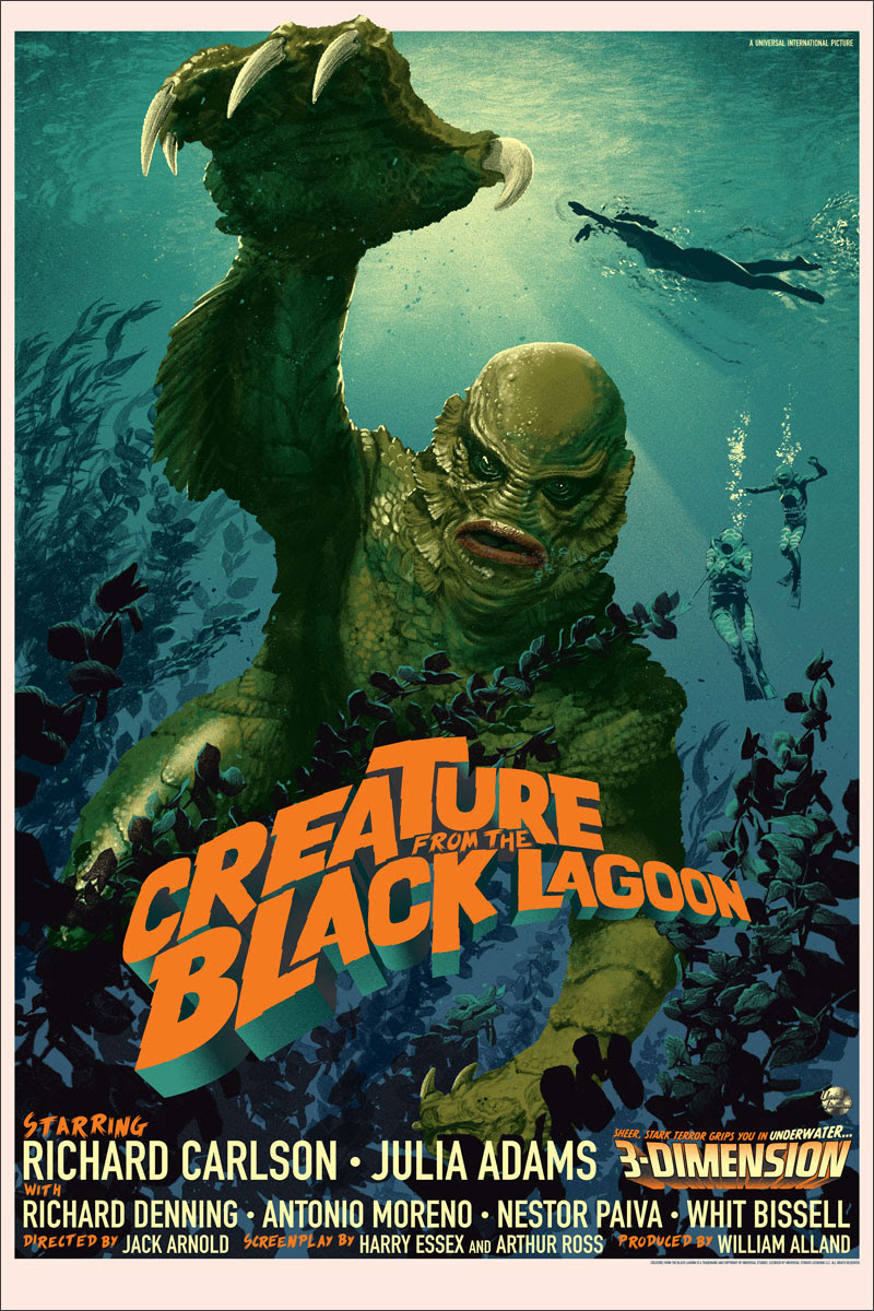 The Geeky Nerfherder: Cool Art: 'Creature From The Black Lagoon' by ...