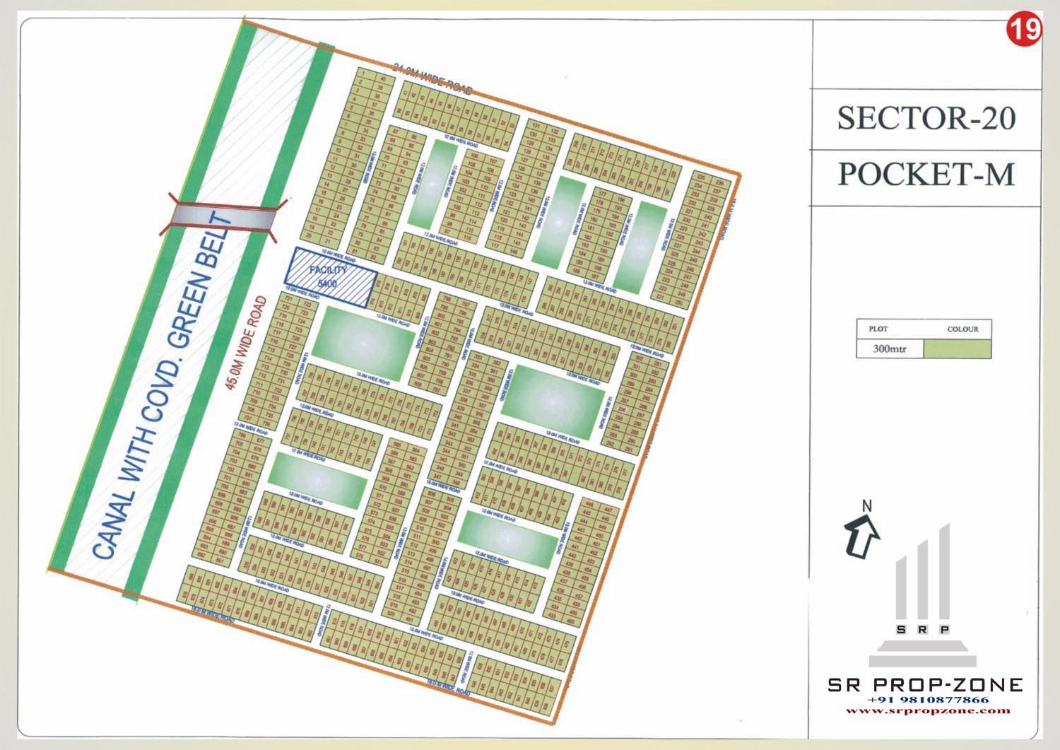 Layout Plan of Yamuna Expressway Sector- 20 Pocket- M HD Map