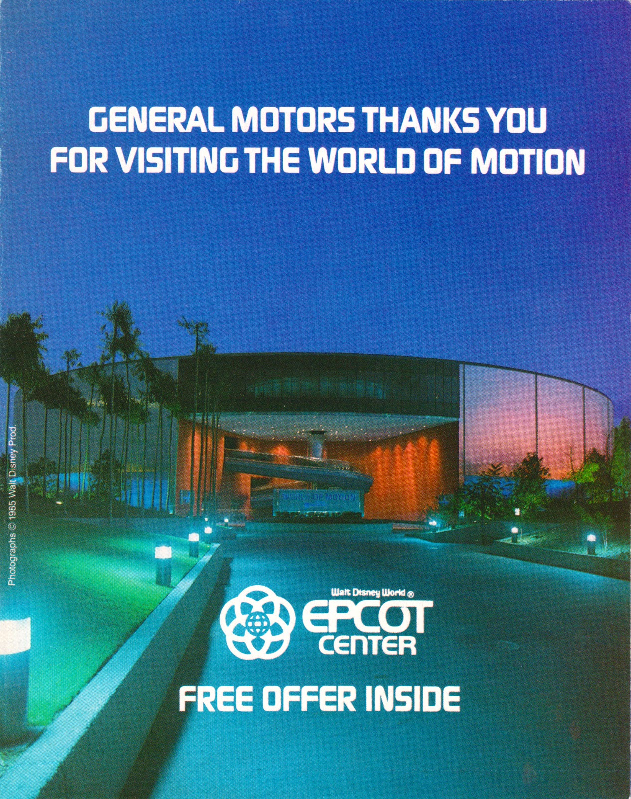 PracticalWDW: Epcot's 30th: World of Motion Brochures