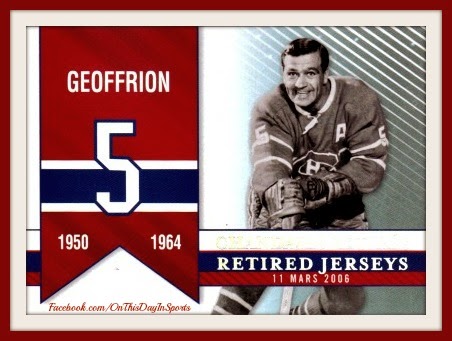 On This Day In Sports: March 16, 1961: Boom Boom Geoffrion Become The ...