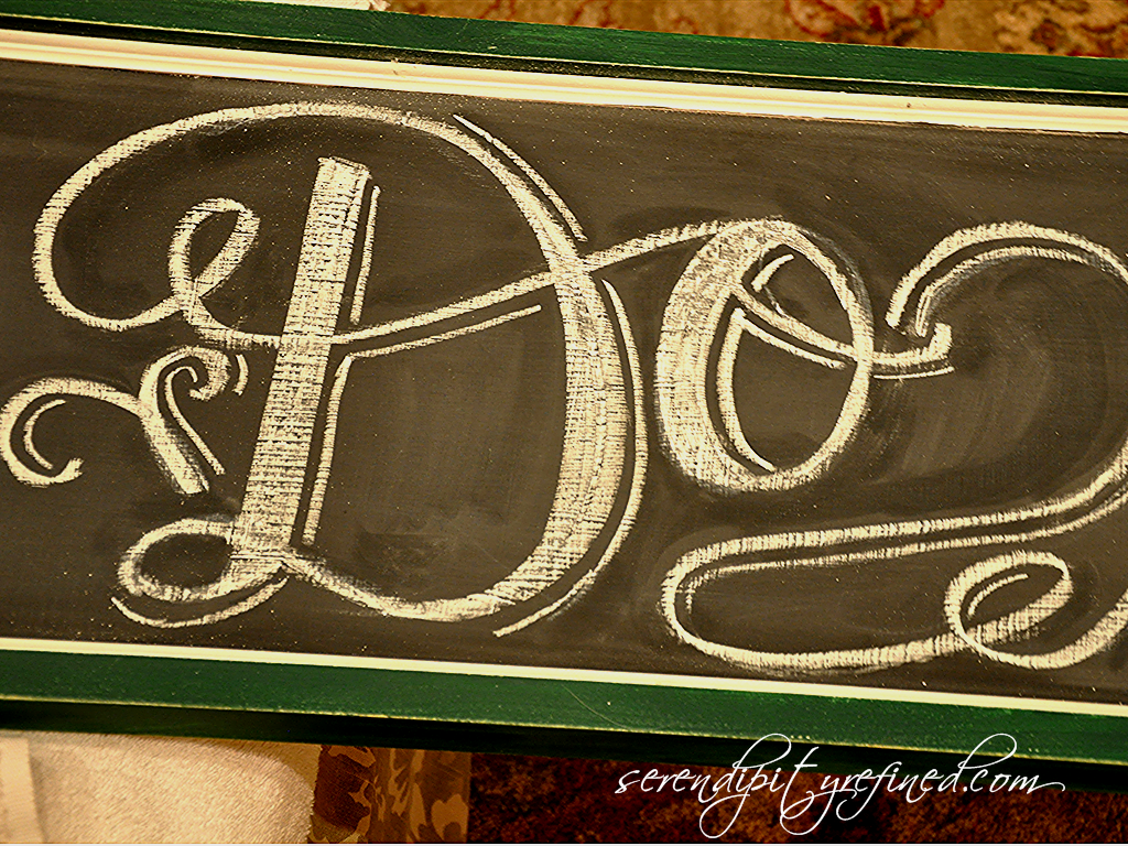 Serendipity Refined Blog: Chalk Talk - DIY Studio Chalkboard