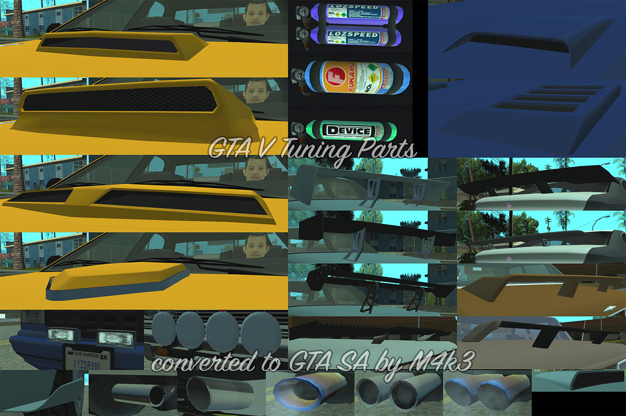 Peças de Tuning do GTA V - MixMods - Mods para GTA SA e outros