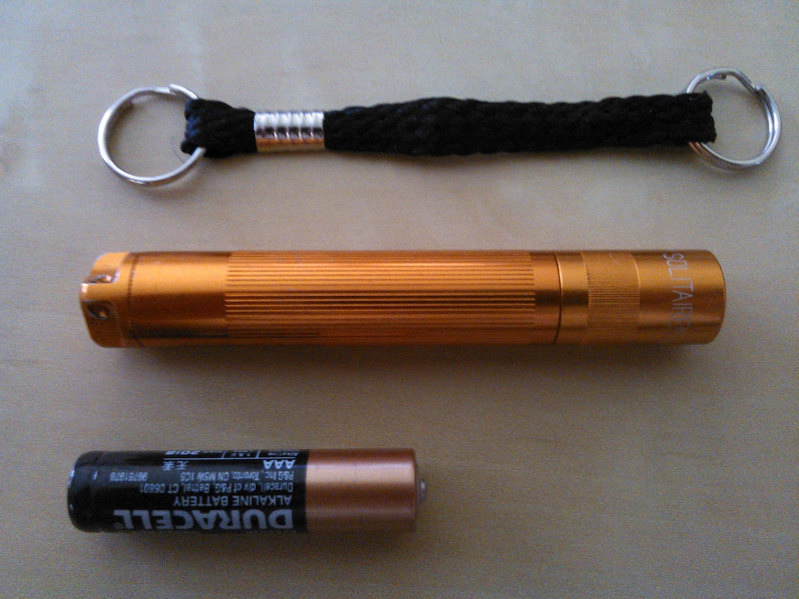 Para Bracelets: Maglite Solitaire (Orange)